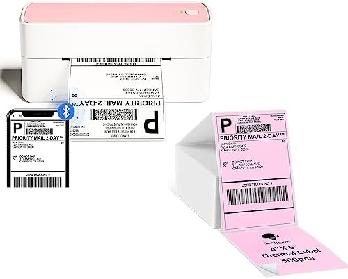 Amazon.com : Phomemo Bluetooth Thermal Label Printer - Wireless 4x6 ...