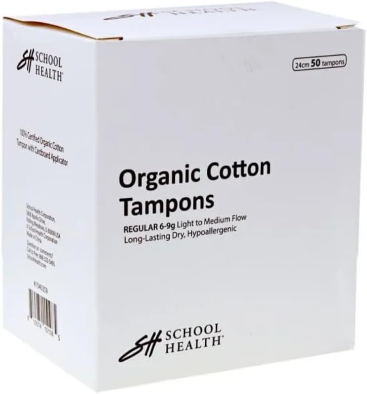 Amazon.com: School Health - Organic Cotton Tampons, Light - Medium ...