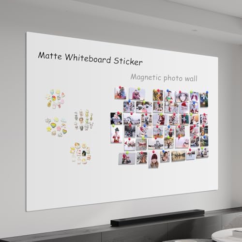 Amazon.com : Warasee Matte White Board Magnetic Contact Paper, 48" x 98 ...