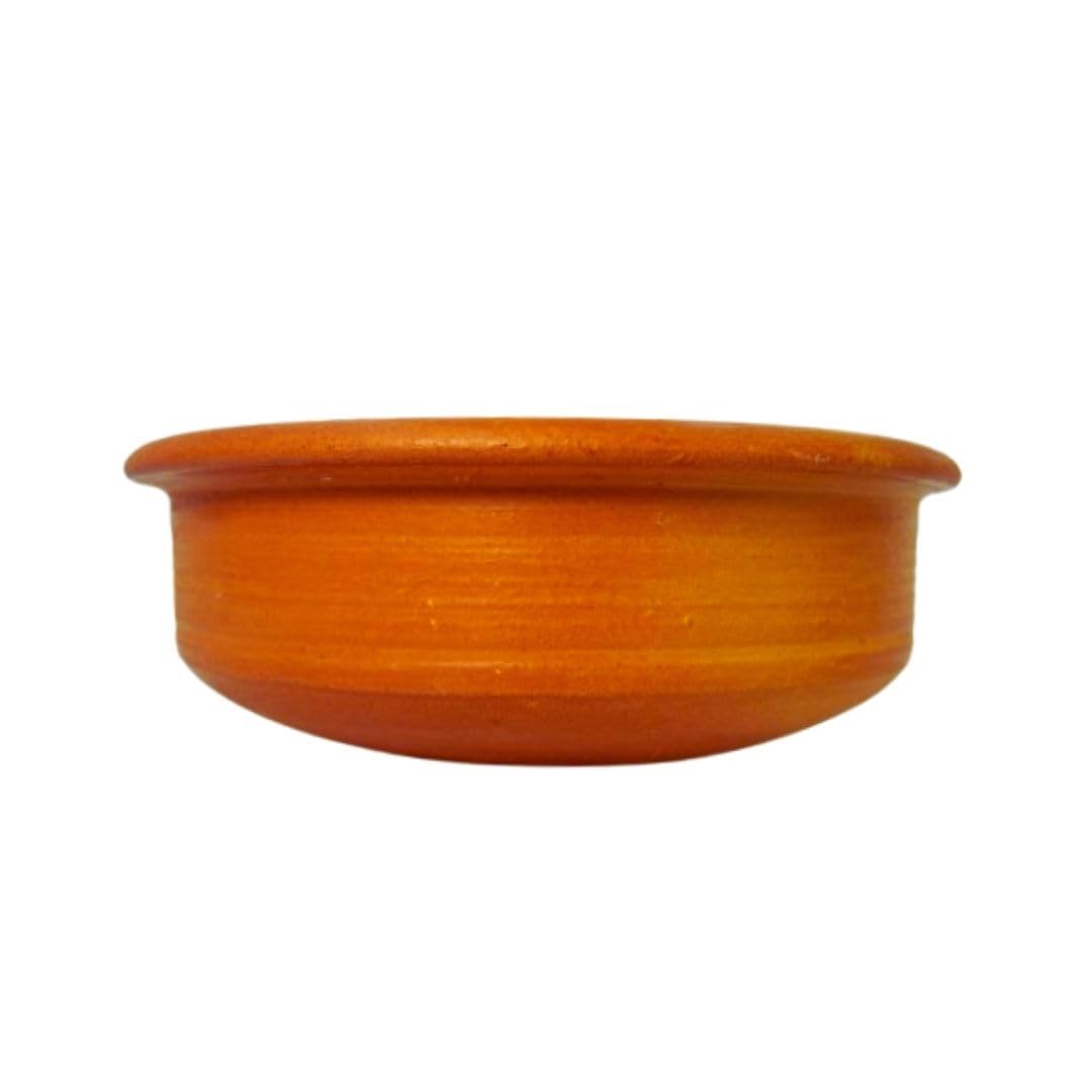 Buy Craafted 1 Liter Handcrafted Clay Pan/Pot/Kadai/Earthen/Mud/Mitti ...