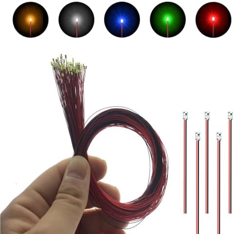 Amazon.com: Pre-Wired SMD 100pcs 0402 Micro LED Lights Kit, in 10 ...