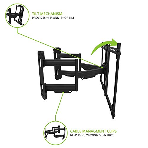 Snapklik.com : PDC650 Full Motion Corner TV Mount For 37-inch To 70 ...