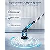Smart Electric Spin Scrubber, Cordless Power Cleaning Brush with Voice ...