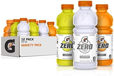 Amazon.com : Gatorade Zero Sugar Thirst Quencher, Glacier Cherry Variety Pack, 20 Fl Oz (Pack of ...