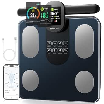 Amazon.com: YINOLIFE Scale for Body Weight, 8 Electrode Smart Bathroom ...