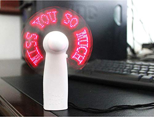 MARSHLAND Programmable Message Fan Portable Mini message fan Showpiece ...