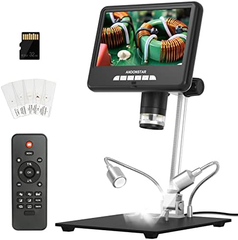 Amazon.com : Andonstar AD207S Pro 7'' HDMI LCD Digital Microscope, Coin ...