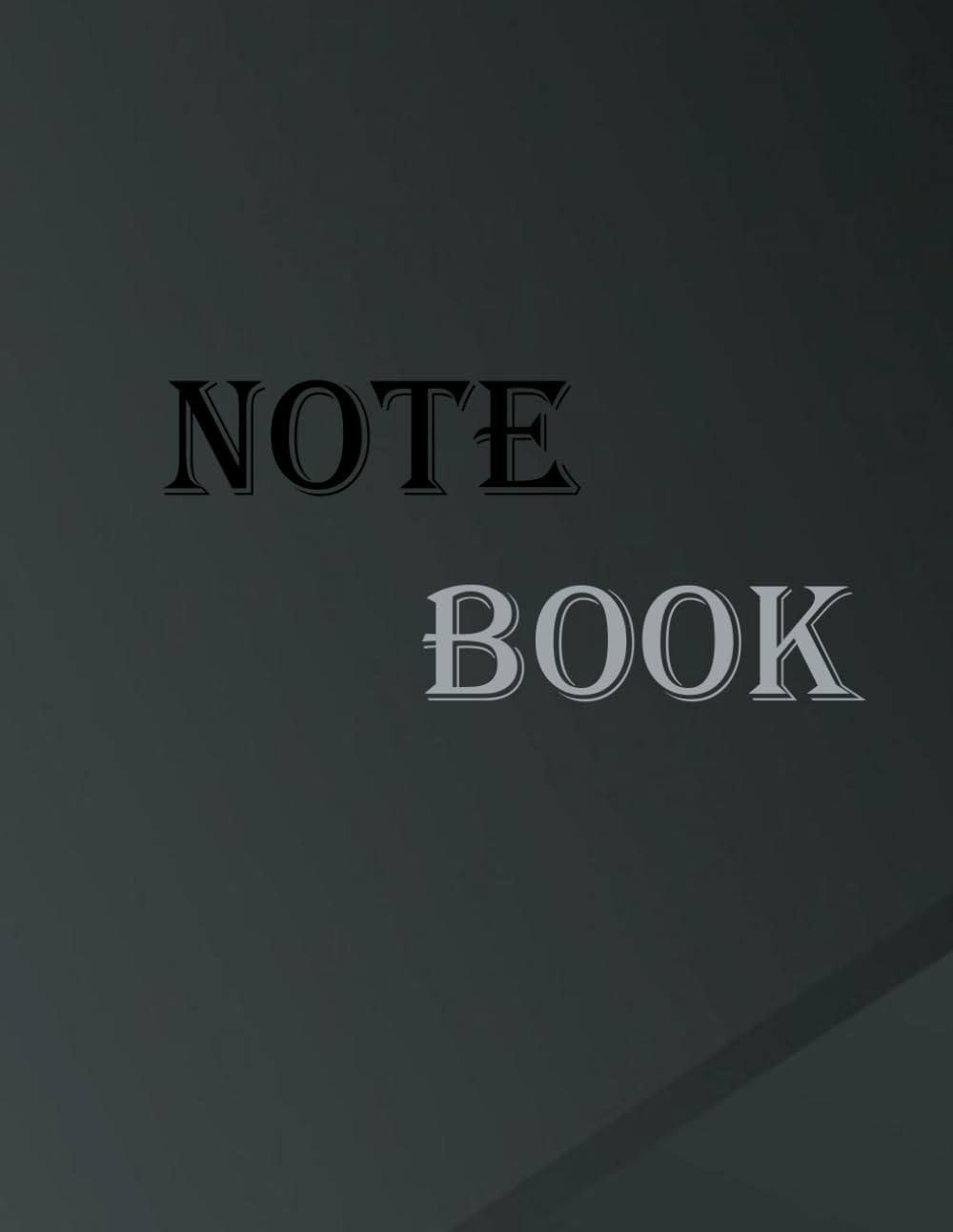 Composition Notebook Black Theme: Wide Ruled Lined Paper Journal to ...