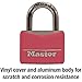 Master Lock 146D Covered Aluminum Keyed Padlock, 1-9/16 inches, Pink ...