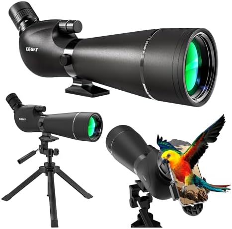 Amazon.com: Gosky Updated 20-60x85 Dual Focusing Spotting Scopes with ...