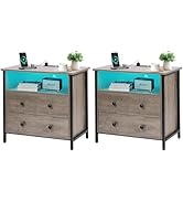 Amazon.com: Tykacna 27 Inch Wide Night Stand, Large Wood Night Stand ...