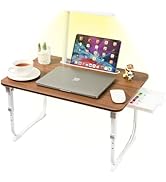 Amazon.com: Laptop Desk for Bed Lap Desk with LED Desk Light ...