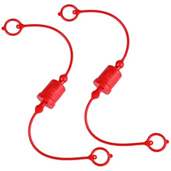 HEALEEP Hydraulic Dust Caps Set Quick Connect Covers 1/2 Hydrualic Caps ...