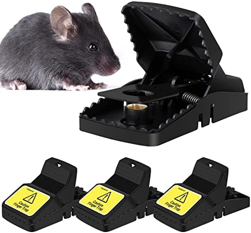 Rat Traps That Kill Instantly for Indoors and Outdoors, 4 Pcs Extra ...
