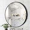 Amazon.com: Benestanti 20 inch Round Mirror, Black Round Mirror, Round ...