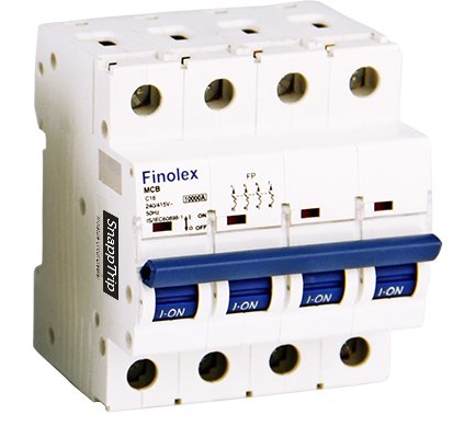 Finolex SnappTrip MCB | Four Pole - B Curve | FP - 63 AMP : Amazon.in ...