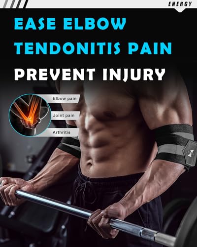 Snapklik.com : Kcross Elbow Wraps For Weightlifting, 47 Strengthening ...