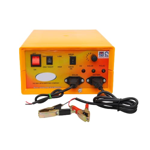 RidhamZatka Zatka Machine Solar Fence Energizer (25Acer/50-70Vigha ...