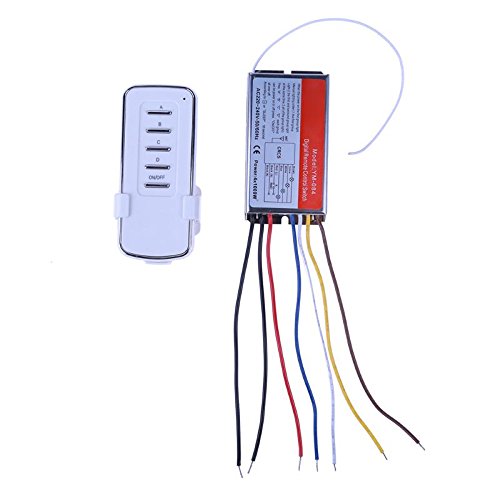 Buy Switches - 220v 4 Way Wireless Rf Remote Control On Off Switch 1 ...