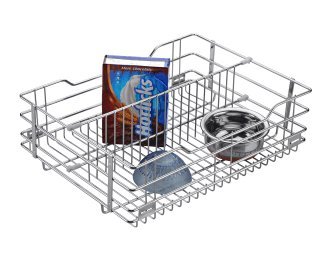 Egybel Stainless Steel Partititon Kitchen Basket (H8 x W17 x D20 ...