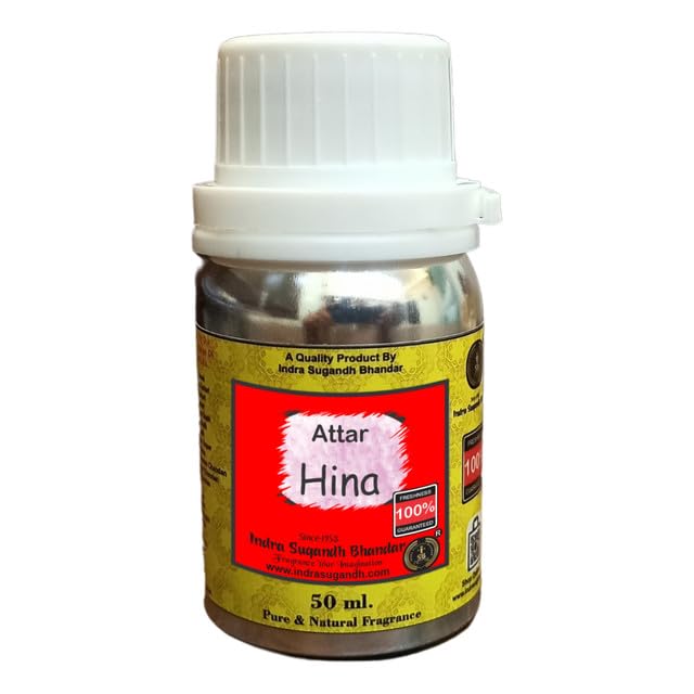 INDRA SUGANDH BHANDAR Luxury Attar For Men|Women Hina Kannauji 50ml ...