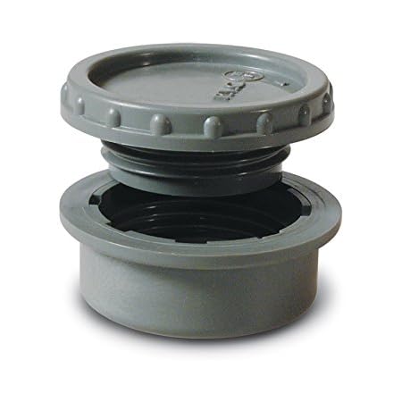 Riuvert Tapon registro PVC Roscado 75 mm, Gris, Estándar : Amazon.es ...