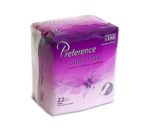 Preference Long Super Maxi Pads, 11", Unscented, Pack of 264: Amazon ...