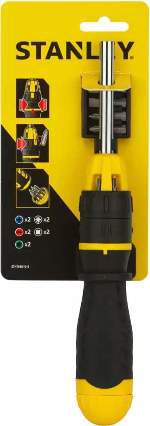 Stanley STHT68010-8 Ratchet Screwdriver Set (Pack of 1) : Amazon.in ...