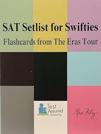 SAT Vocabulary Flash Cards Inspired by Taylor Swift's Eras Tour: 52 ...