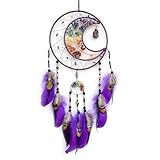 ・ブランド:Pretty Jolly・製造元:Pretty Jolly・✿【天然素材】吊り下げ式ドリームキャッチャーは、燻蒸羽、クリスタルストーン、ビーズ、糸、100%手作りかぎ針編みで作られています。完全に組み立てられています。DIY不要...