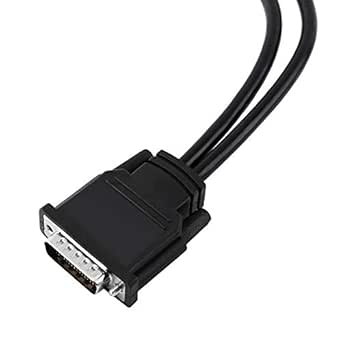 DMS - 59 Pin Male to 2 VGA 15 Pin Female Splitter Adapter Cable Wire ...