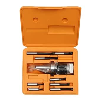 Boring Head Set, 9pcs MT2 Handle Boring Head Carbide Boring Bar Set for ...