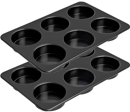 Snapklik.com : Yomvzake Nonstick Hamburger Bun Pan Set Of 2