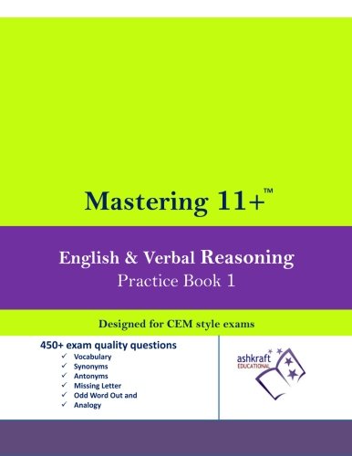Mastering 11+ English & Verbal Reasoning Practice Book 1: Book 1 ...
