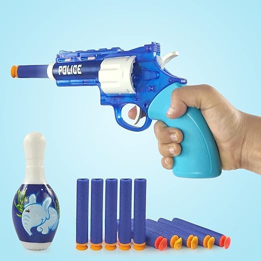 NEO9 City Police Soft Blaster Toy for Kids, Packet of Gun, Handcuff ...