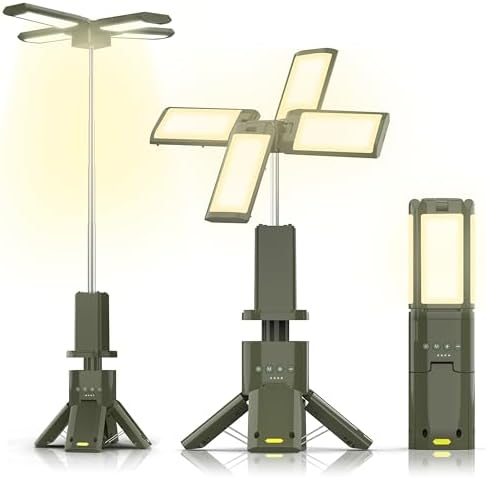 Amazon.com: Portable Telescopic Camping Lights 14000 mAh Rechargeable ...