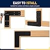 Amazon.com: 10x10 L Post Bracket 4PCS, L Flat Mending Plate for Wood ...