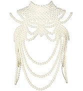 Amazon.com: CAIMELIA Pearl Body Chain - Adjustable Size Pearl Shoulder ...