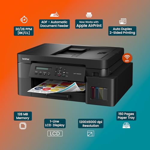 Brother Ink Tank DCP-T830DW (New Launch) WIFI Auto Duplex Color Printer ...