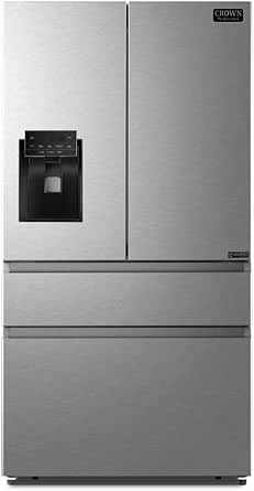 CROWN 36" Counter Depth Refrigerator with Inverter Tech, Ice & Water ...