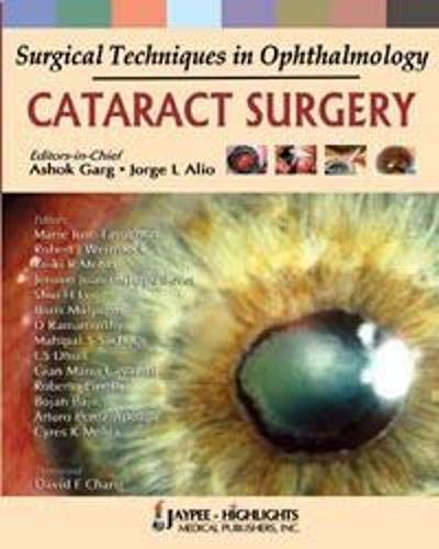 Surgical Techniques in Ophthalmology: Cataract Surgery: 9788184487763 ...