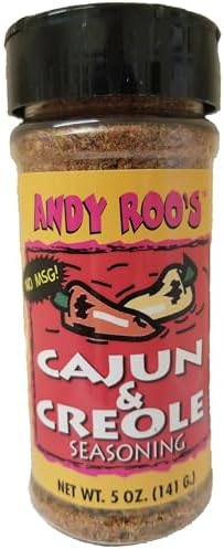 Amazon.com : Andy Roo's Cajun & Creole Seasoning, 5 Ounce Shaker (No ...