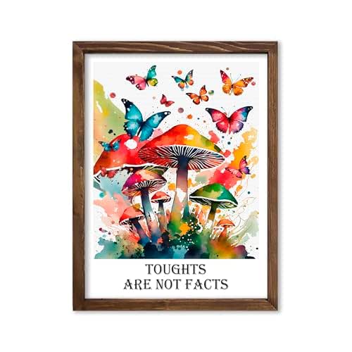 Amazon.com: Thoughts Are Not Facts Watercolor Art Print Growth Mindset ...