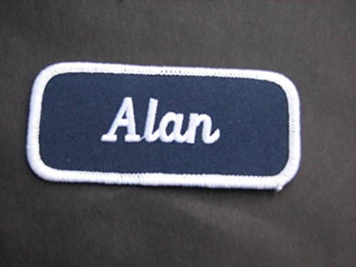 Amazon.com: Name Alan Patch Sewn on Uniform Personal Name Patch ...