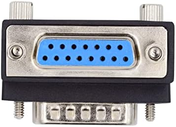 Amazon.co.jp: Cablecc 90度上向きDSUB D-subMiniature 15ピン オス-メス延長アダプター DB ...
