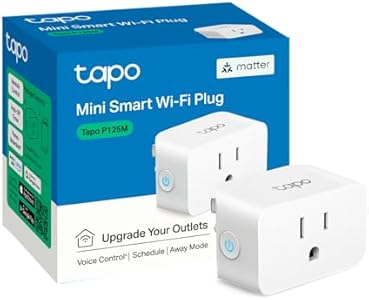 TP-Link Tapo Matter Compatible Smart Plug Mini, Compact Design, 15A ...