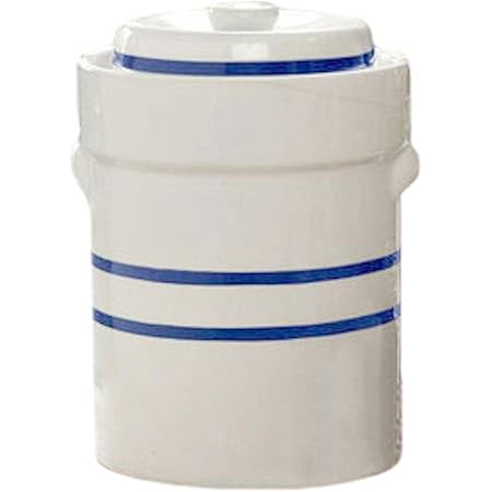 1-Gallon Stoneware Pickling Crock Complete Kit