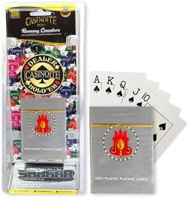 Casinoite Rummy Counter Chips Casino Grade 100 (Blue) : Amazon.in ...