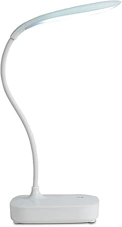 Sleek Super-Bright LED Flexible Goose Neck Desk/Table Touch Lamp ...