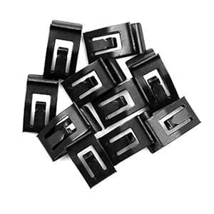 X AUTOHAUX 10pcs Universal Black Car Console Dash Fastener Metal ...